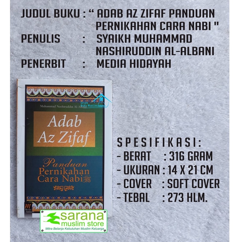 Jual Buku Adab Az-Zifaf Panduan Pernikahan Cara Nabi | Shopee Indonesia