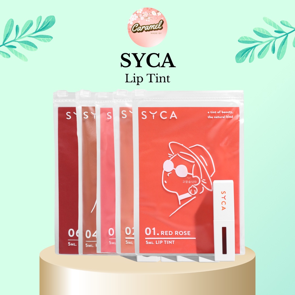 Jual [READY] SYCA Lip Tint Red Rose Tangerine Orange Velvet Pink ...