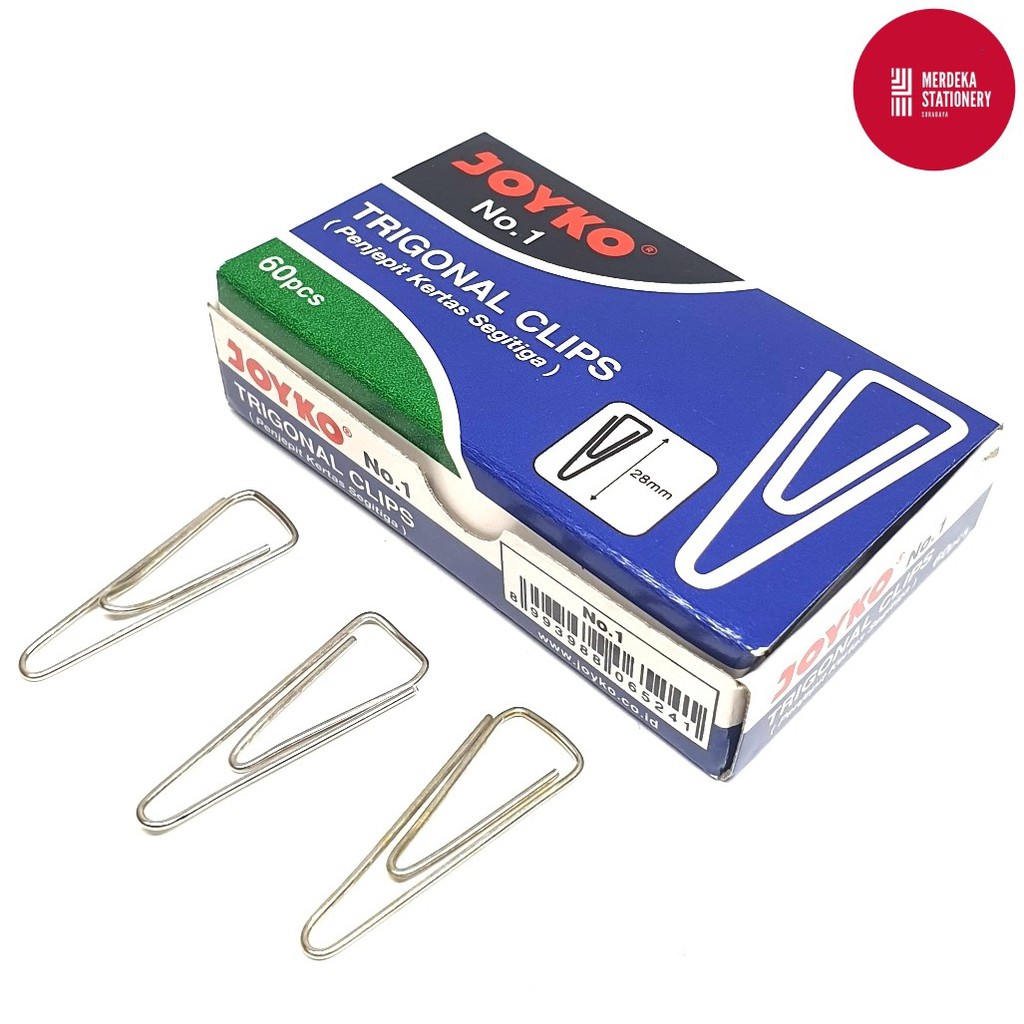 Jual (ISI 60)Trigonal Clip/Paper Clip/Clips/PaperClip/PaperClips/Klip ...