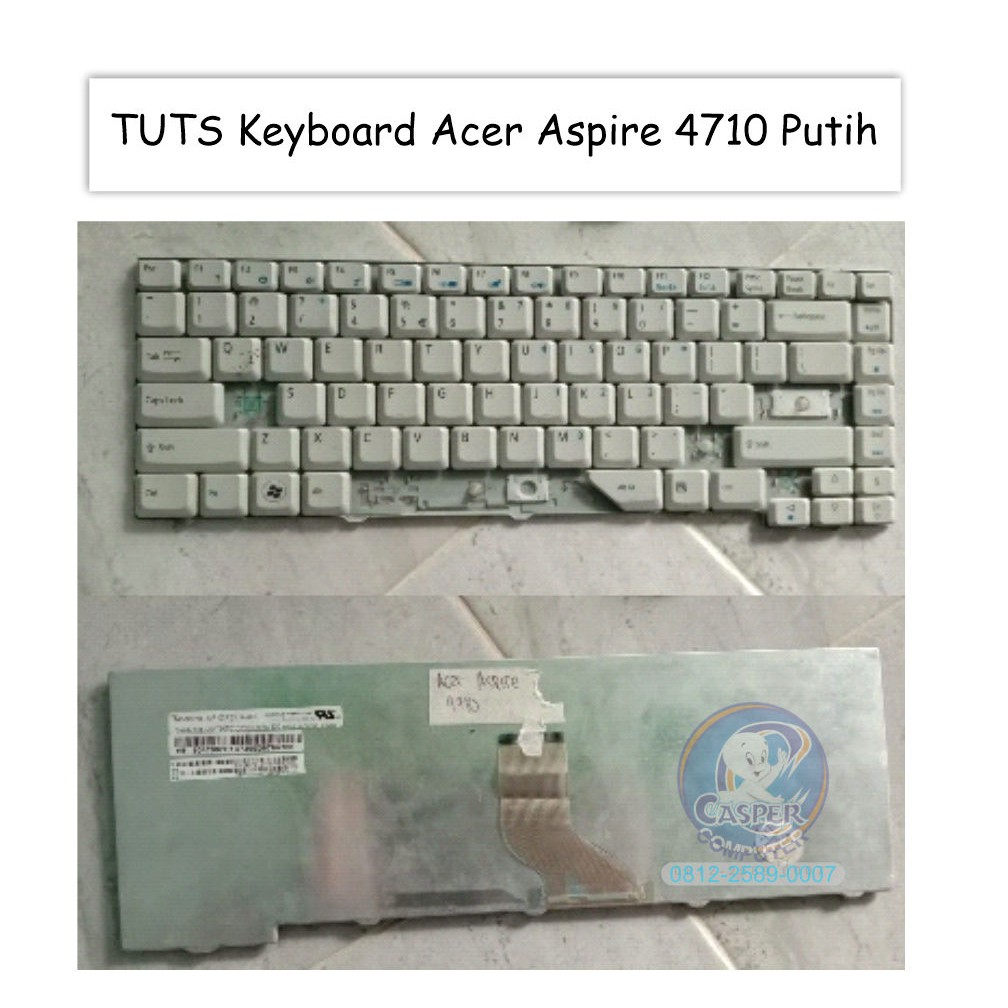 Jual Tuts Tombol Keyboard Laptop Acer Aspire 4710 Putih | Shopee Indonesia