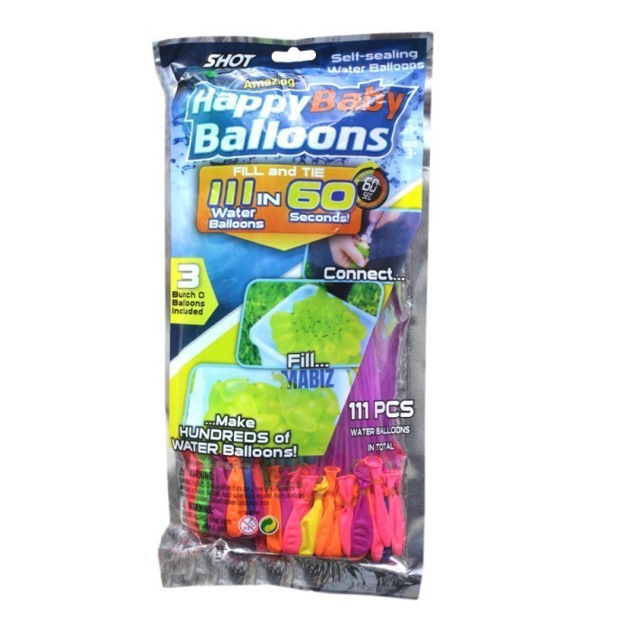 Jual OS Mainan Lempar Balon Air 1 Pack Isi 111 Pcs Magic Bunch Water ...