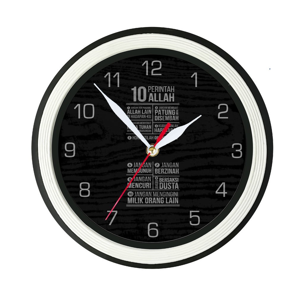 Jual Jam Dinding 10 Sepuluh Perintah Allah | Shopee Indonesia