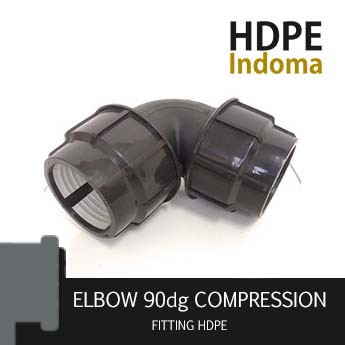 Jual Elbow / Bend / Knee d 32mm ( 1 inch) Compression Fitting HDPE ...