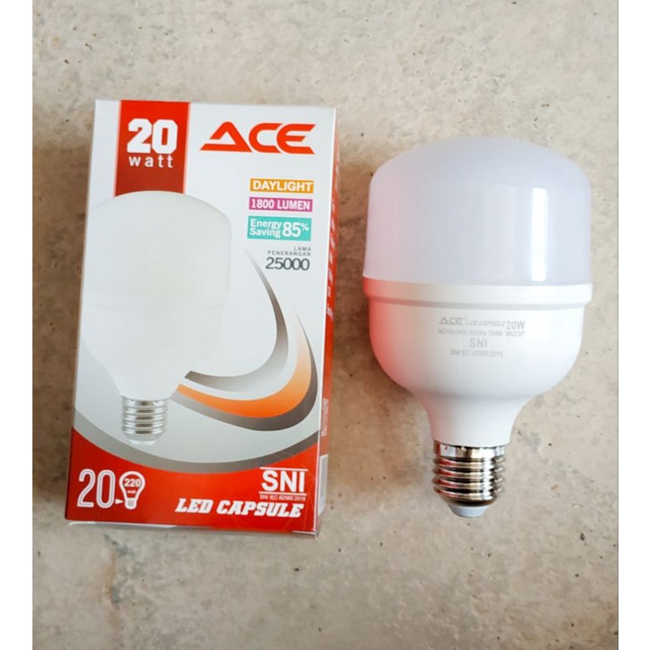 Jual Lampu led 20 watt ACE (Led Capsule) | Shopee Indonesia