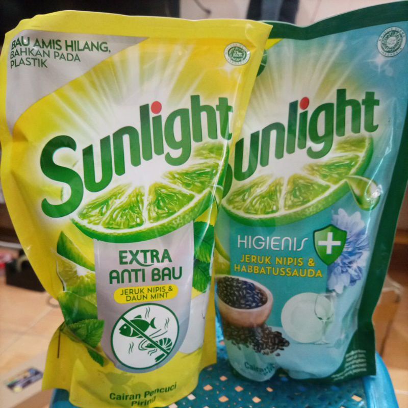 Jual Sunlight pencuci piring 755ml. Habbatussauda dan daun mint ...