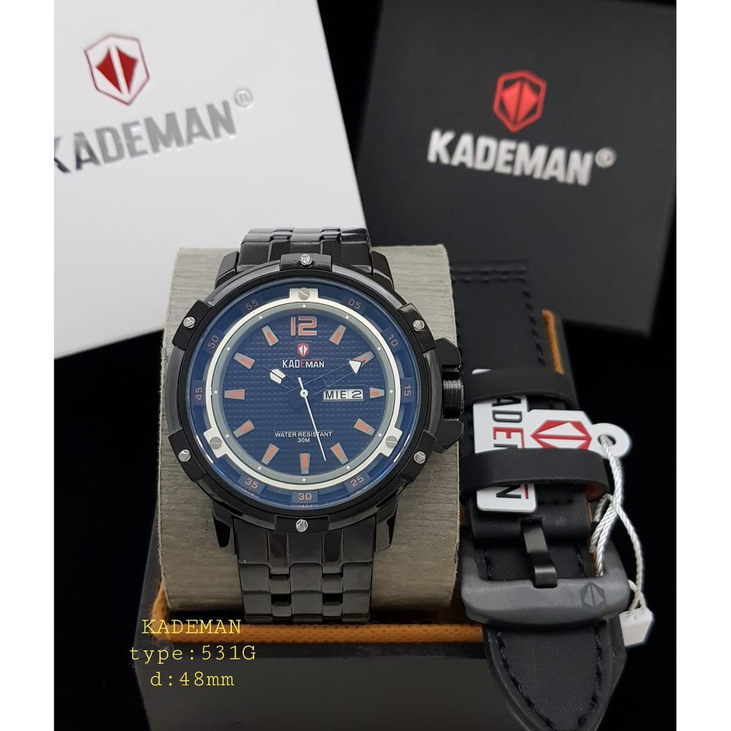 Jual JAM TANGAN PRIA KADEMAN 531G | Shopee Indonesia