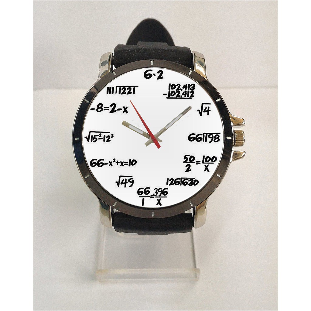 Jual Jam Tangan Pria dan Wanita Rubber Custom Rumus Matematika Math ...