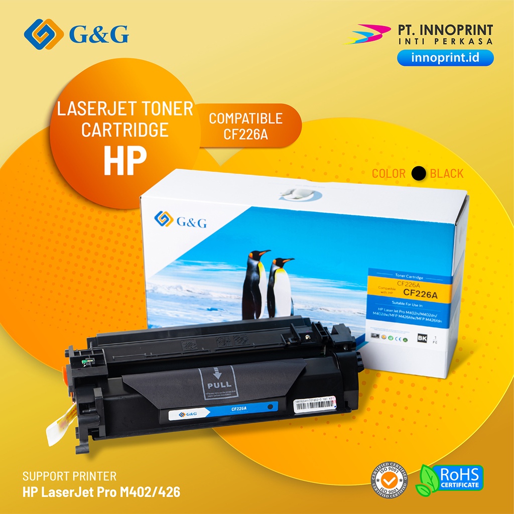 Jual Compatible HP 26A - CF226A BLACK printer HP LaserJet Pro M402, 426 ...