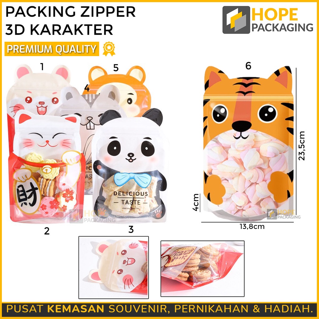 Jual Kantong Plastik Zipper / Ziplock Cookies / Standing Pouch Motif ...