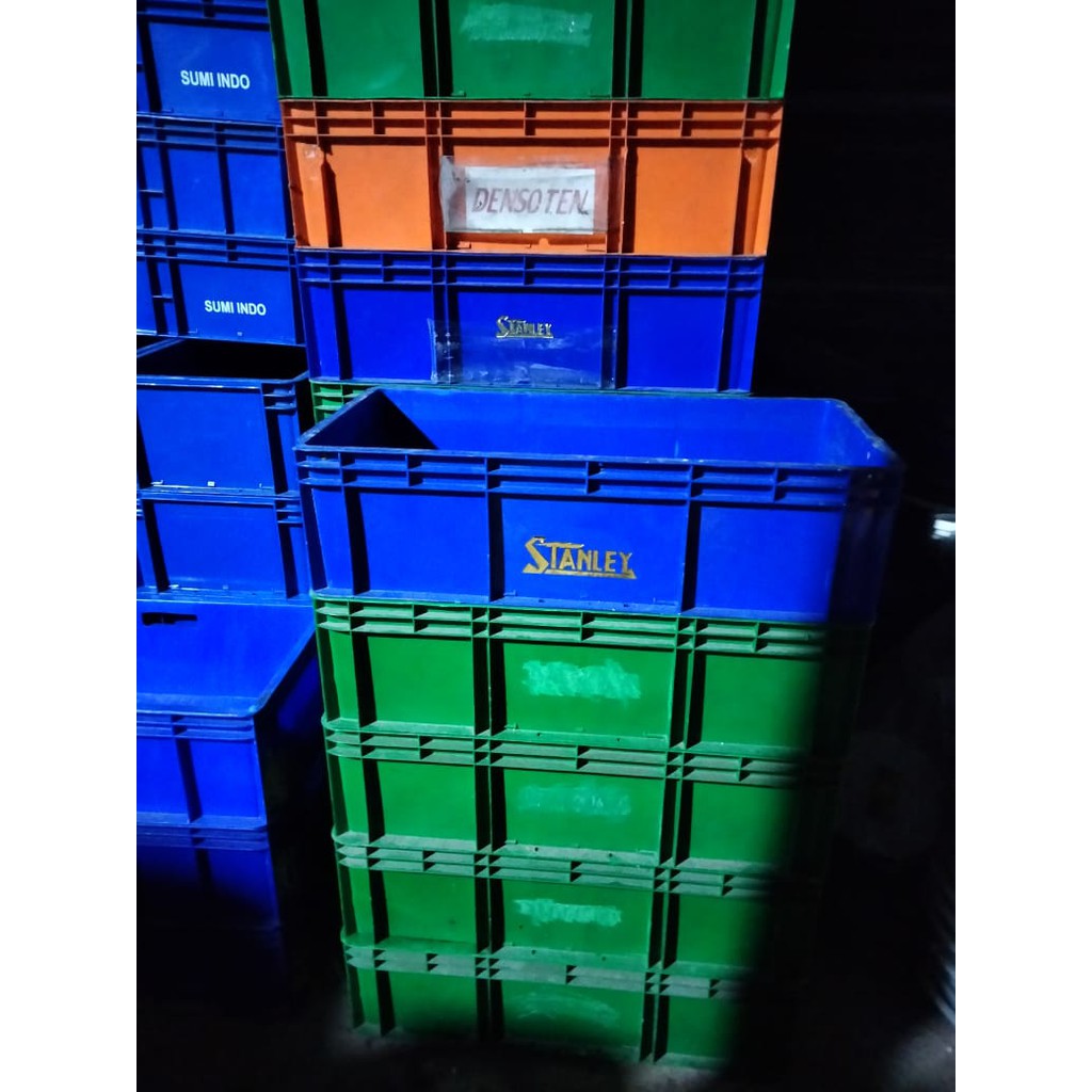 Jual CONTAINER IJO / HIJAU PLASTIK 60X40X25 | Shopee Indonesia