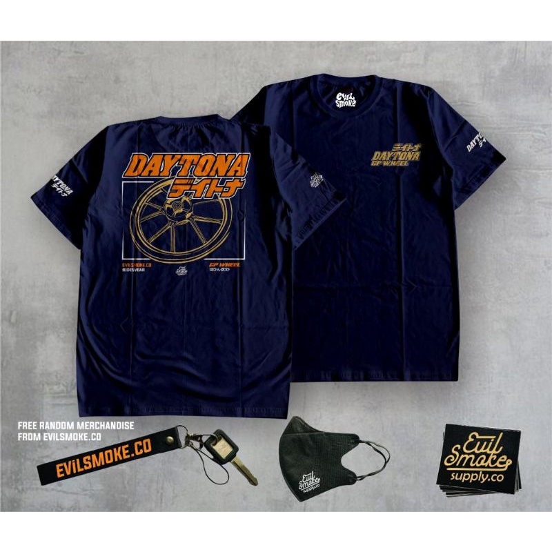 Jual kaos DAYTONA GP WHEEL / vrossi velg replika baju 2 stroke two ...