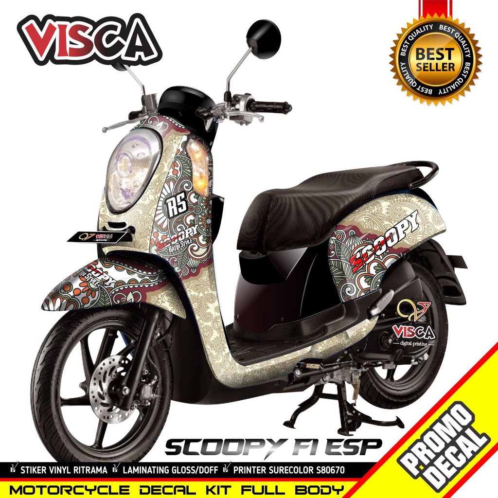 Jual Stiker Decal Scoopy Decal Stiker Scoopy Stiker Decal Motor Scoopy ...