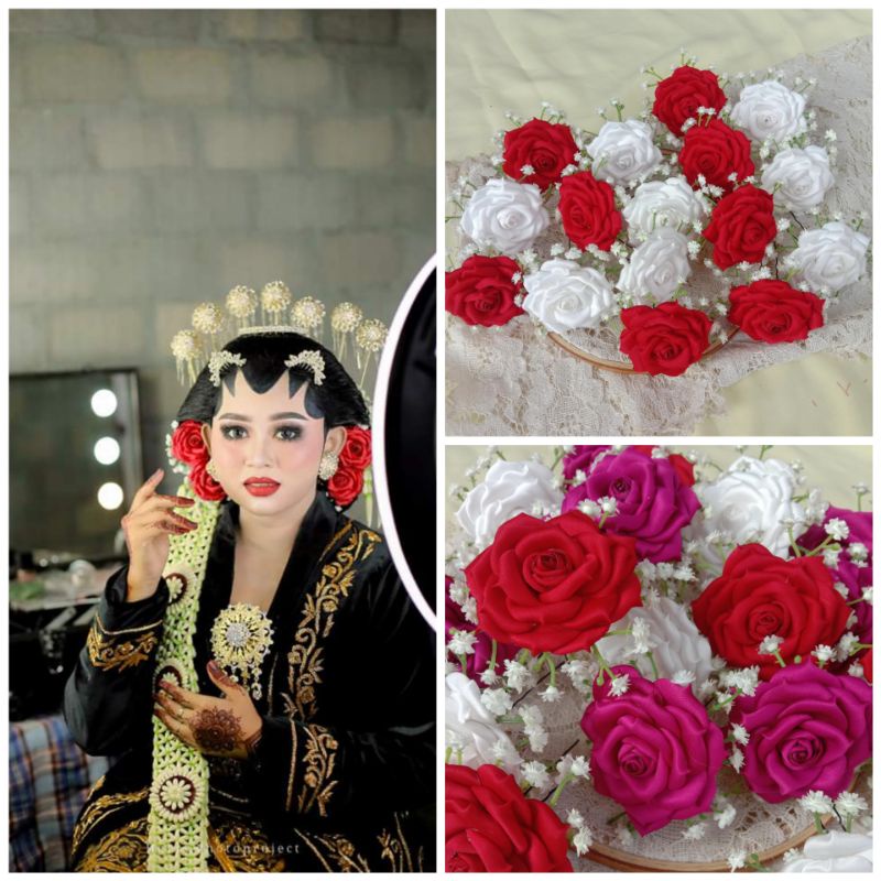 Jual bunga sanggul / bunga jebehan/ bunga sanggul Jawa/ tusuk konde ...