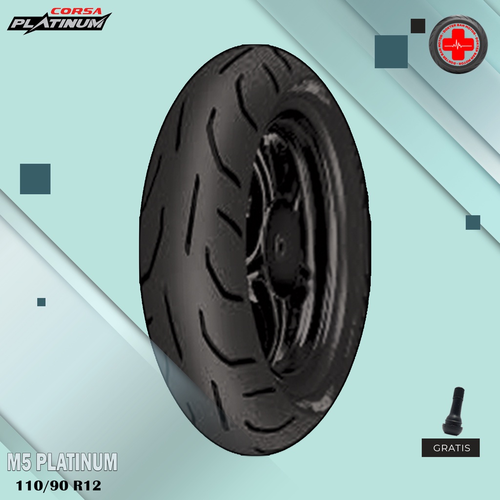 Jual Ban Belakang Motor HONDA NEW SCOOPY - YAMAHA FREEGO // CORSA M5 PLATINUM 110/90 Ring 12 ...