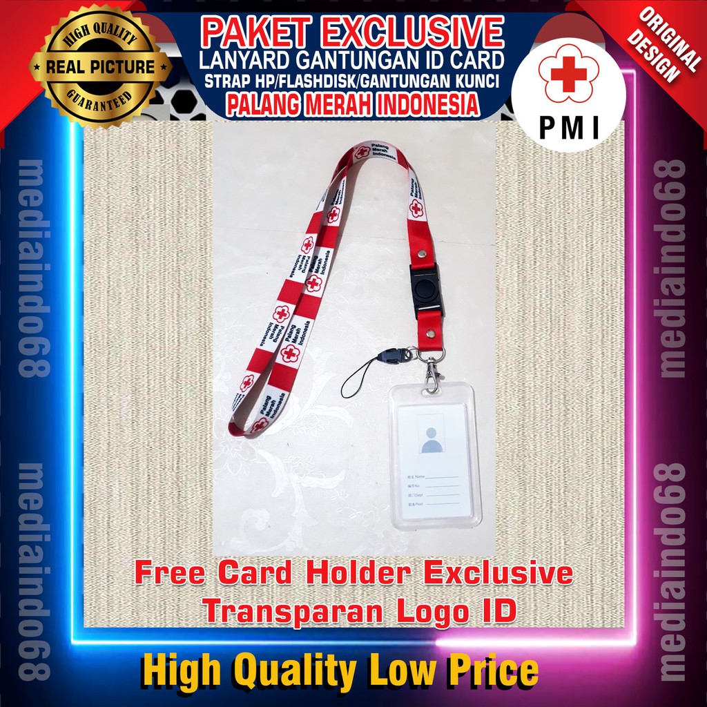 Jual PMI Lanyard, Strap ID, HP/Flashdisk Printing Digital (Paket ...