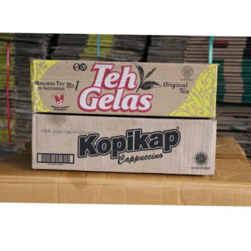 Jual Kardus minuman teh BEKAS / TEH eco , kardus sabun, kardus snack ...