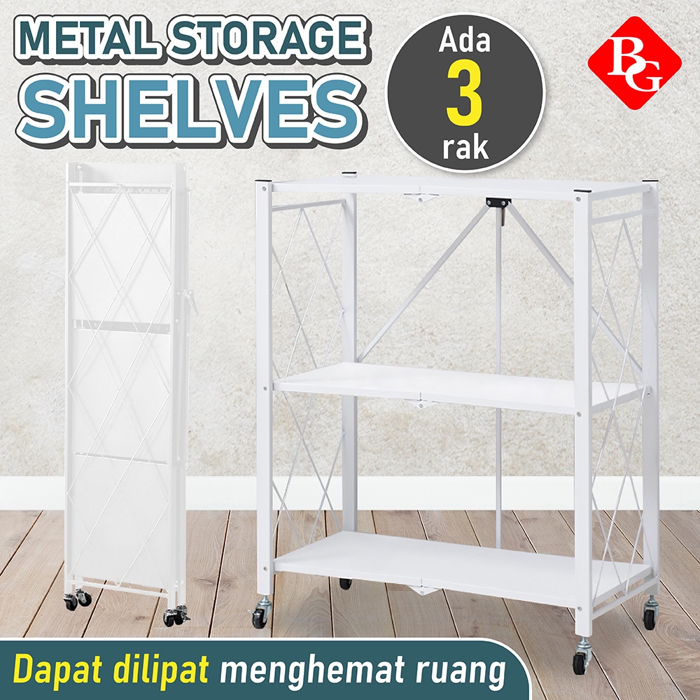 Jual BG SPORT Metal Storage MultiFungsi Tanpa Instalasi Rak Penyimpanan ...