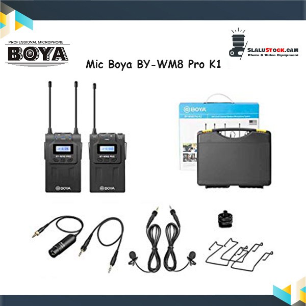 Jual Boya BY-WM8 Pro K1 UHF Wireless Microphone - Mic Boya BY WM 8 PRO ...