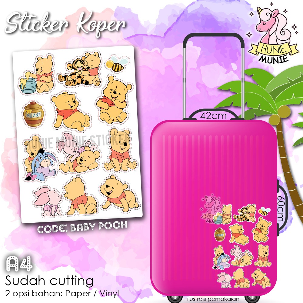 Jual Sticker Koper - Baby Pooh Stiker | Shopee Indonesia