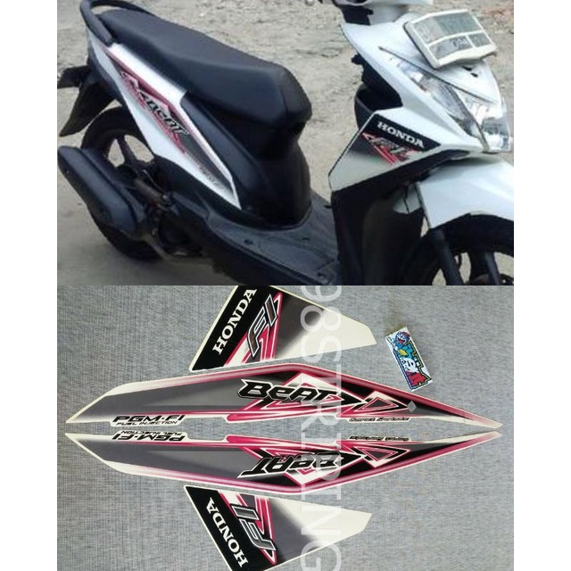Jual STIKER STRIPING LIS STANDAR ORI HONDA BEAT F1 FI PINK TAHUN 2013 ...