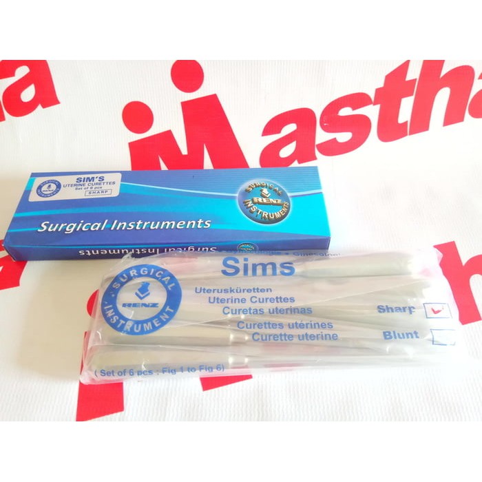 Jual Sendok Curette Kuret Curet Uterine Curettes SIMS Tajam Sharp Renz ...