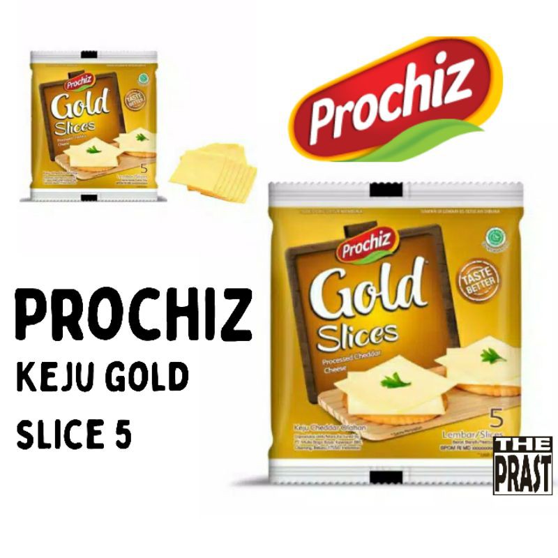 Jual Prochiz Keju Gold Slice 5'S 65g | Shopee Indonesia