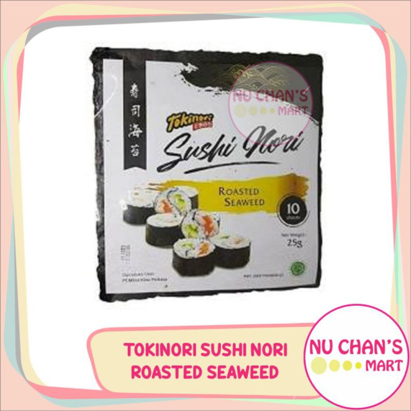 Jual Tokinori Sushi Nori roasted seaweed rumput laut kimbab isi 10 ...