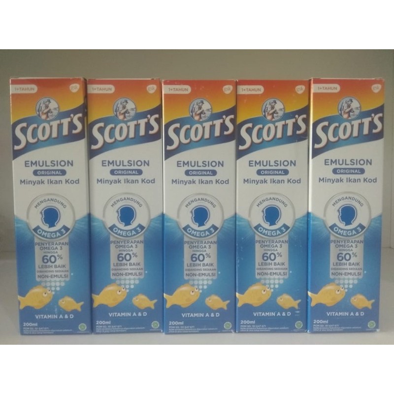 Jual SCOTTS EMULSION ORIGINAL DAN ORANGE 200 Ml | Shopee Indonesia