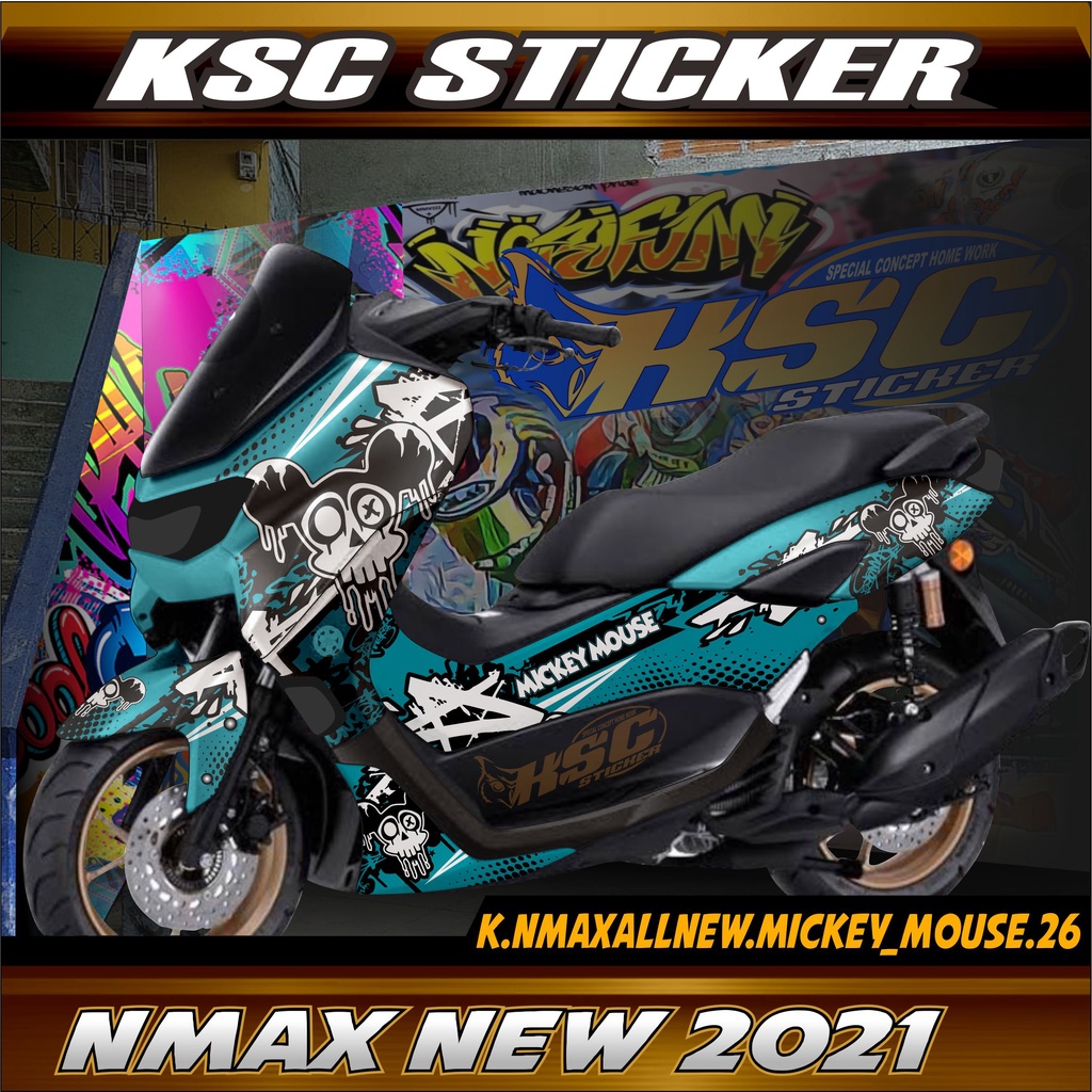 Jual DECAL STICKER STIKER NMAX 2020 2021 2022 2023 FullBody Mickey ...
