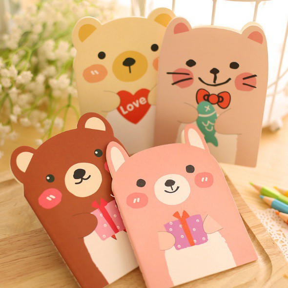 Jual BUKU NOTE BOOK LUCU / NOTE BOOK ANIMAL LUCU / MEMO ANIMAL CUTE ...