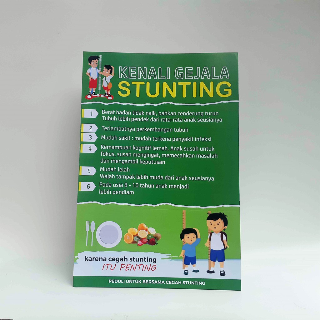 Jual Poster Kenali Gejala Stunting, Poster tentang Stunting, Poster ...