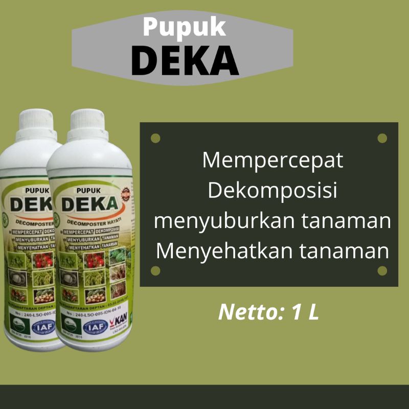 Jual Pupuk Dekomposer Deka Penyubur tanah pada tanaman buah dan sayur ...