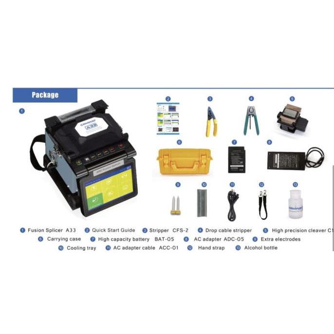 Jual Comway A33 Splicer Fiber Optik Ftth Fusion Splicer Terlengkap ...