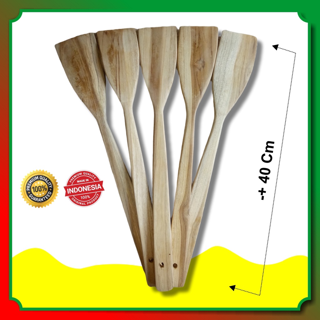 Jual Sutil / Spatula / Sepatula Kayu Mahoni Panjang -+ 40 Cm Tanpa ...