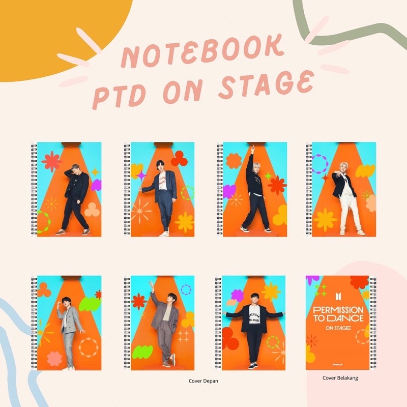 Jual NOTEBOOK A5 EDITION PTD ON STAGE (BTS) FREE POSTER BTS, PHOTOSTRIP ...