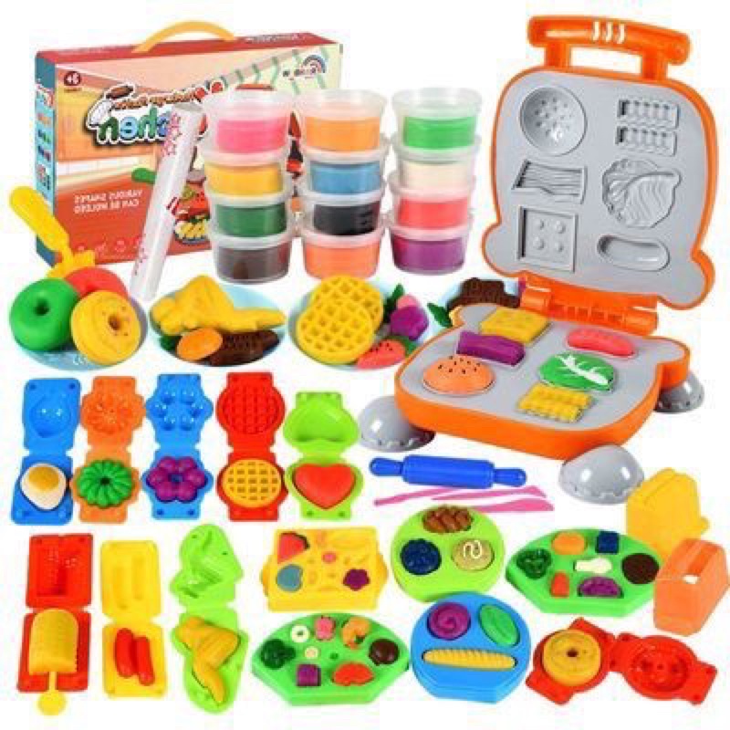 Jual DIY Play-doh Set 40-Pc (Seri Hamburger) / Mainan Anak Playdoh ...