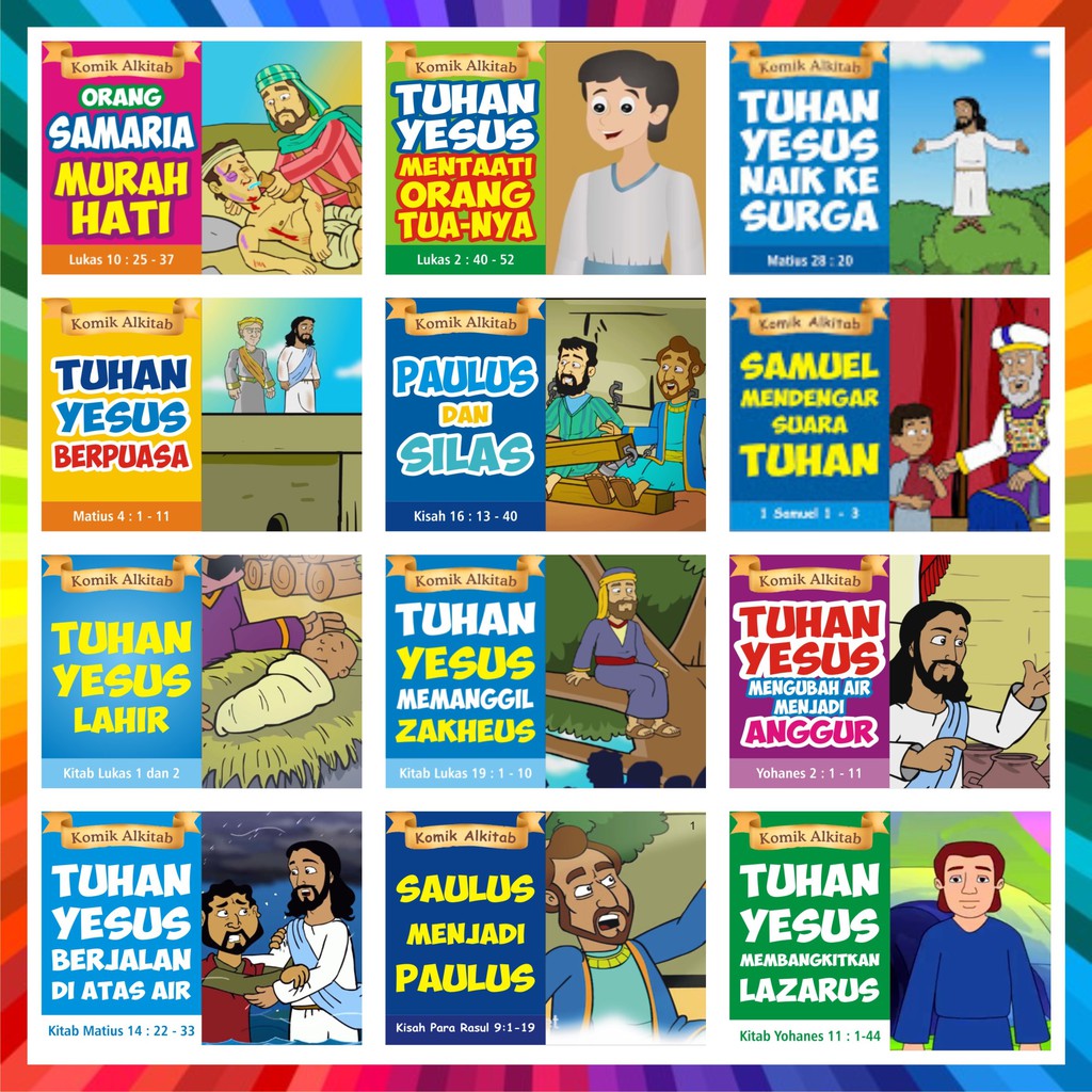Jual Paket Lengkap Komik Alkitab Anak 161 Judul | Shopee Indonesia