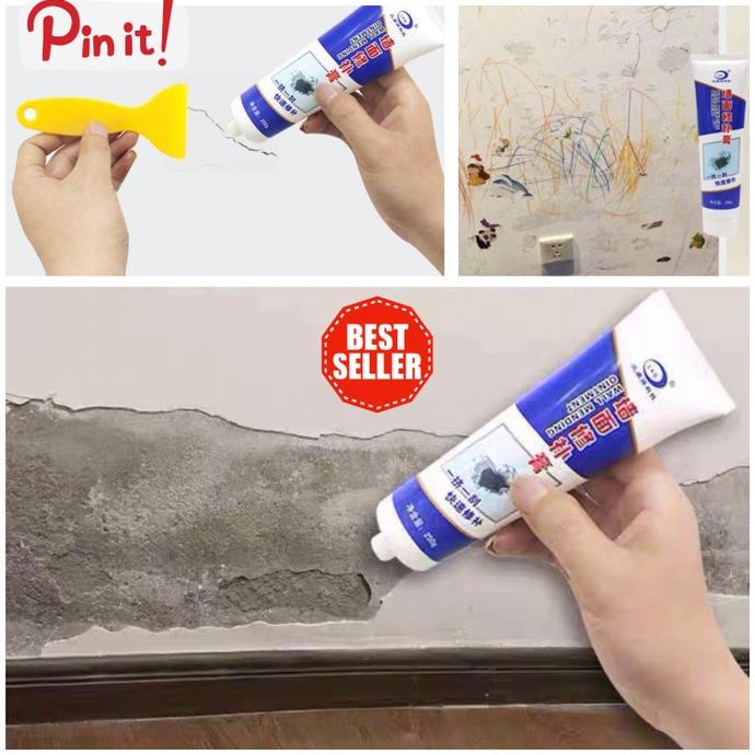 Jual Dempul Tembok Retak Bolong Coretan Noda Cat Dinding Terkupas Anti ...