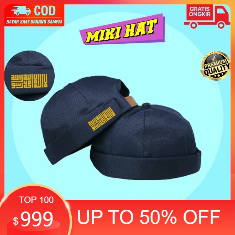 Jual Mikihat Miki Hat La Ilaaha Illallah Kufi Gradasi Peci Mikihat Topi ...