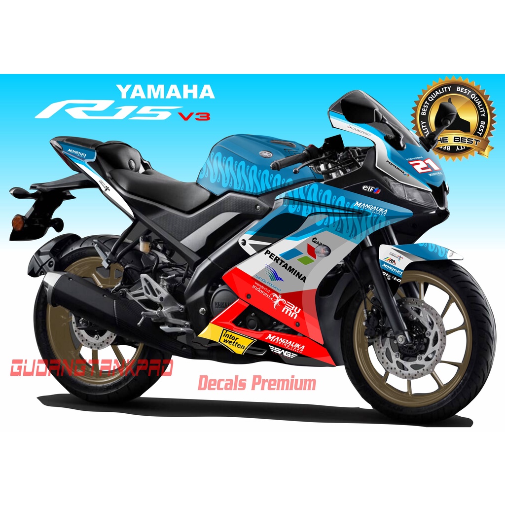 Jual decal r15 versi 3 variasi stiker decal full body motor r15 v3 ...