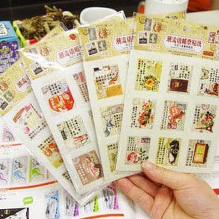 Jual sticker chinese jual perpack 1 pack isi 8lembar quality import ...
