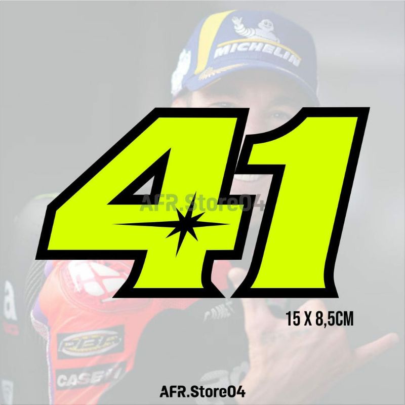 Jual Sticker Stiker Cutting 41 Aleix Espargaro Kuning | Shopee Indonesia