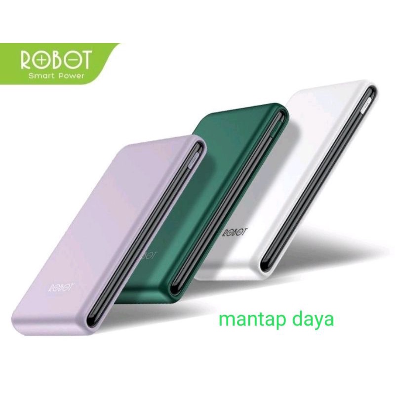 Jual POWER BANK ROBOT RT180 10000MAH DUALINPUT PORT TYPE C DAN MICRO 2 ...