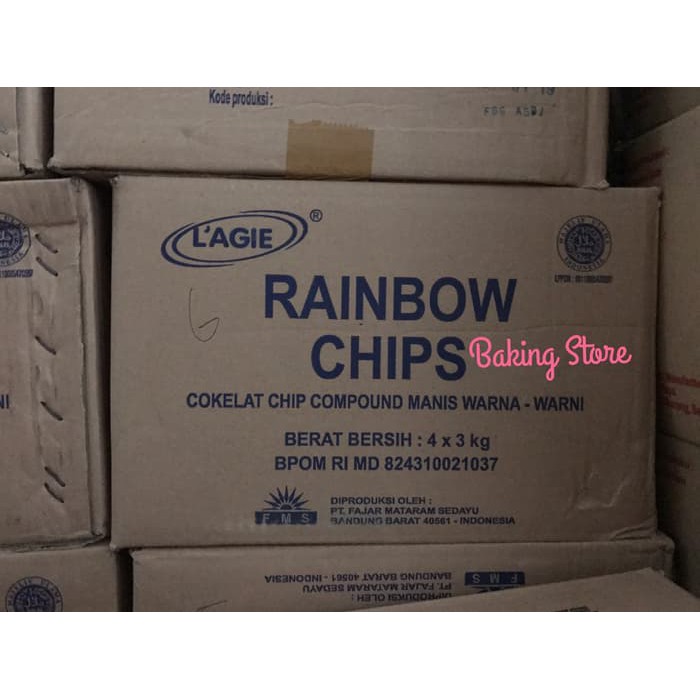 Jual Rainbow Chip - Chip Warna Lagie 3kg - Gosend Only!! | Shopee Indonesia