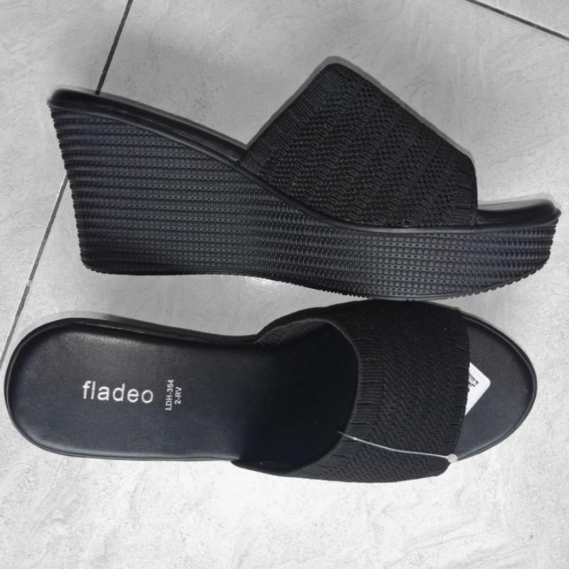 Jual BLACK WEDGES FLADEO ORIGINAL (NEW) | Shopee Indonesia