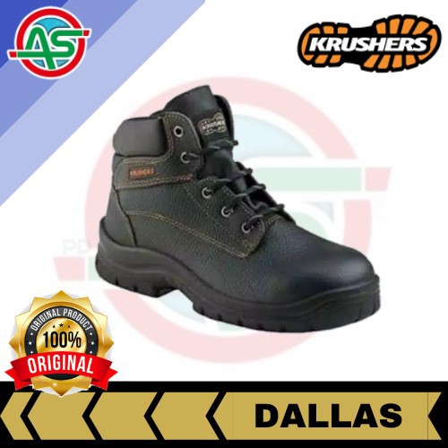 Jual Safety Shoes Krusher Dallas Black | Shopee Indonesia