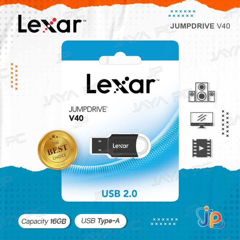 Jual FlashDisk Lexar V40 Jumpdrive 16GB - Flash Disk 16 GB USB 2.0 | Shopee Indonesia