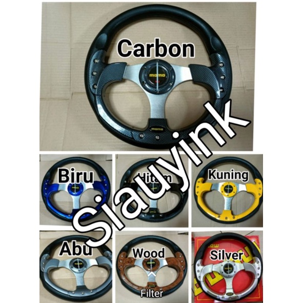 Jual Stir racing Momo ukuran 13 inch stir mobil Universal | Shopee ...