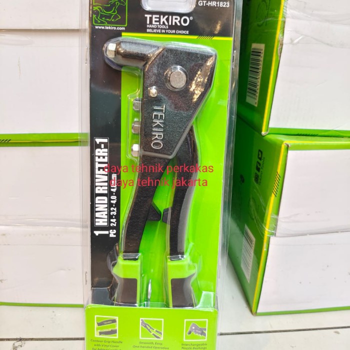 Jual tekiro hand riveter - tang ripet gt-hr1823 2.4-4.8mm - rivet ...