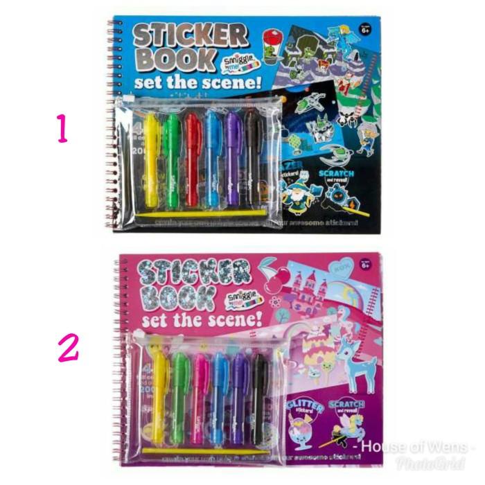 Jual SMIGGLE SCENES STICKER BOOK - BUKU STICKER SMIGGLE | Shopee Indonesia